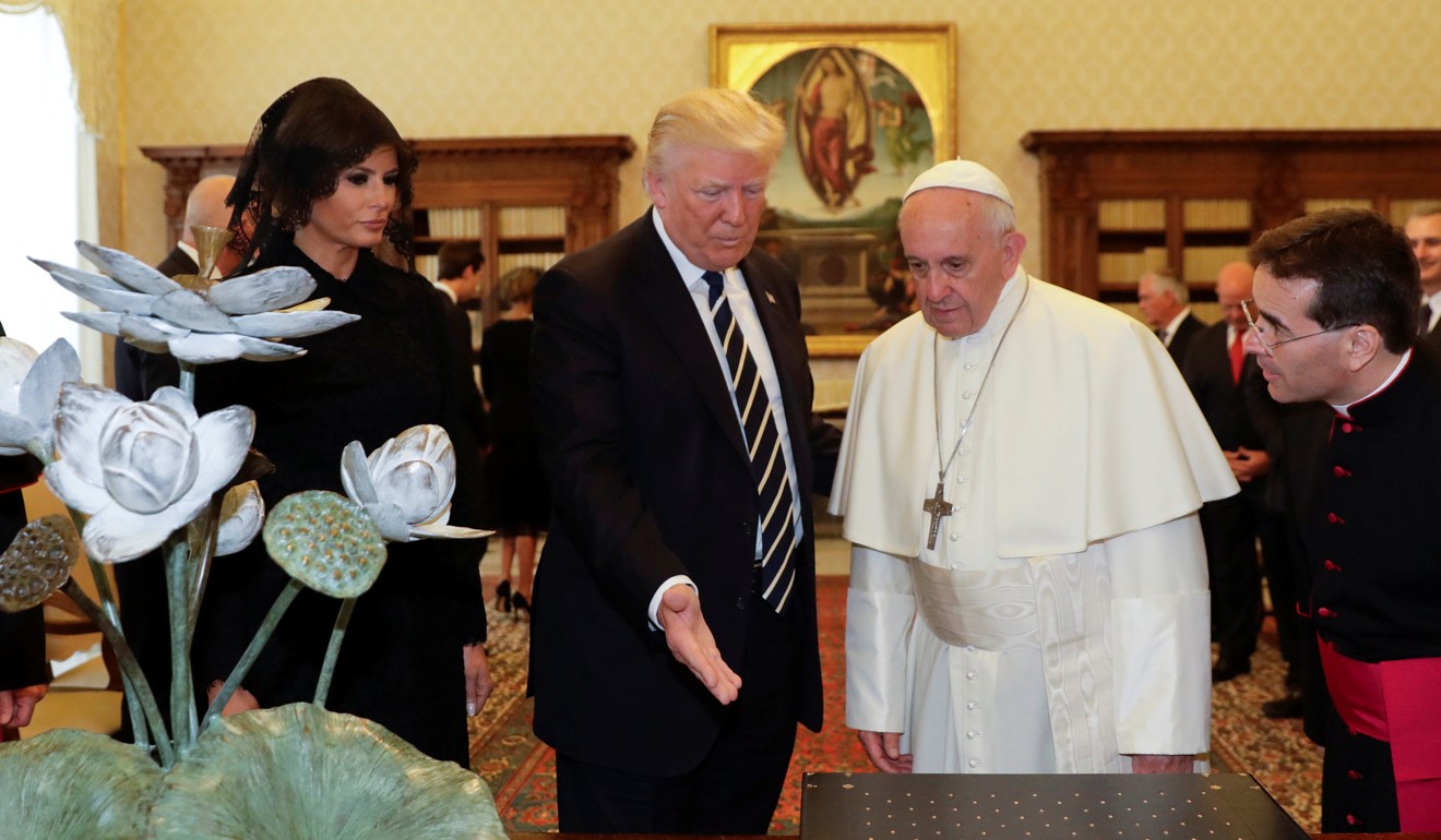 It was all smiles, in public at least, when Trump met Pope Francis at ...