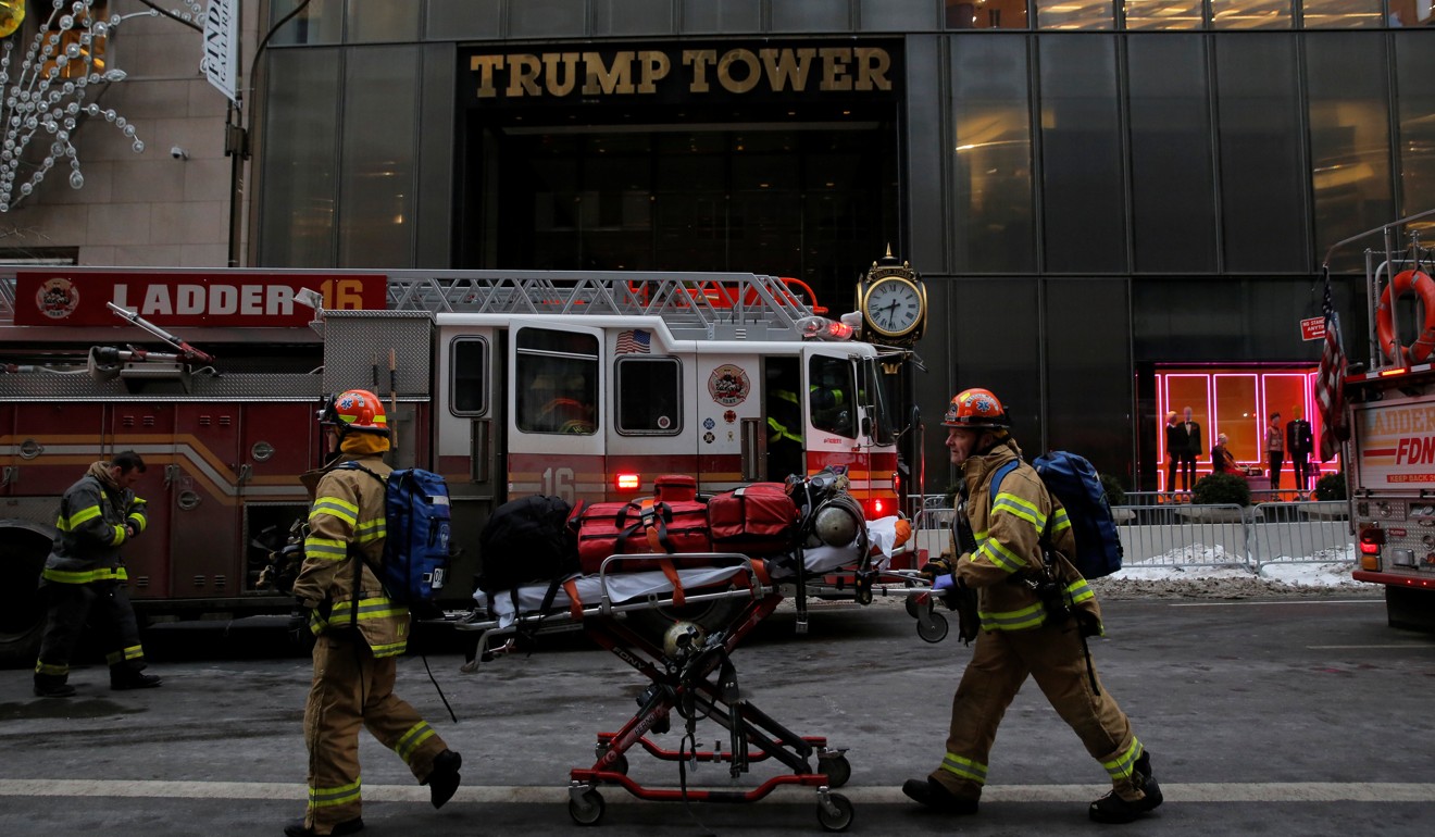 Three injured in Trump Tower blaze that saw flames coming out of ...