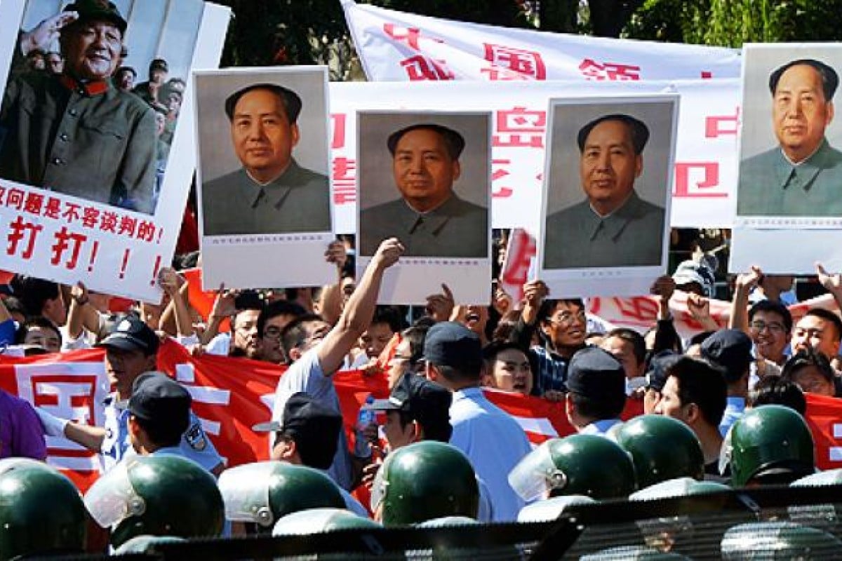 Mao portraits in anti-Japan protests a cause for concern for leaders ...