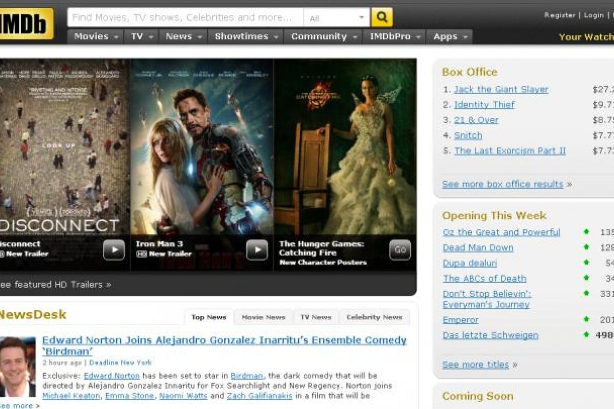 Film buffs thrilled after China unblocks IMDB movie database | South ...