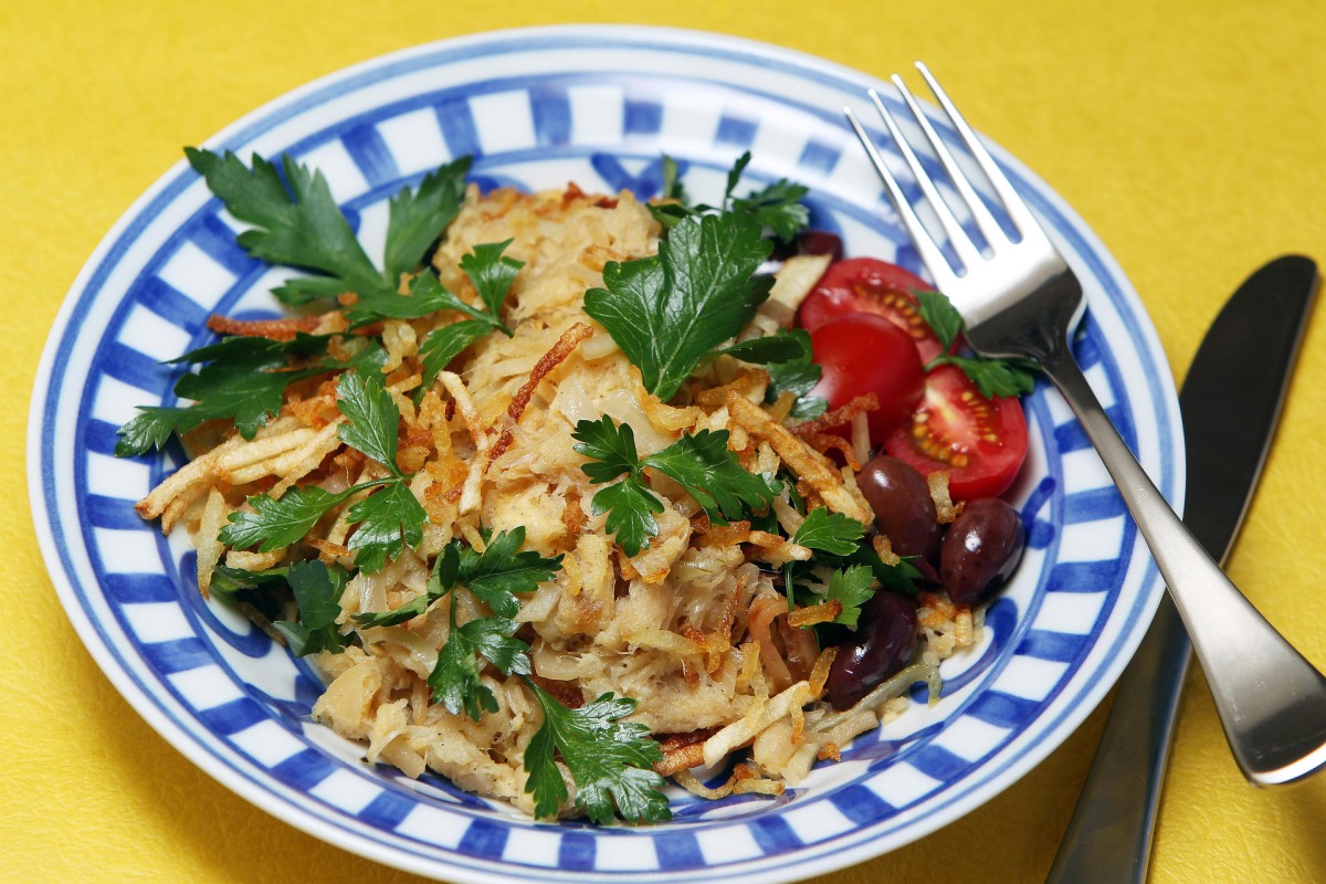 Seafood recipes: salt cod with scrambled eggs, and salt cod fritters ...