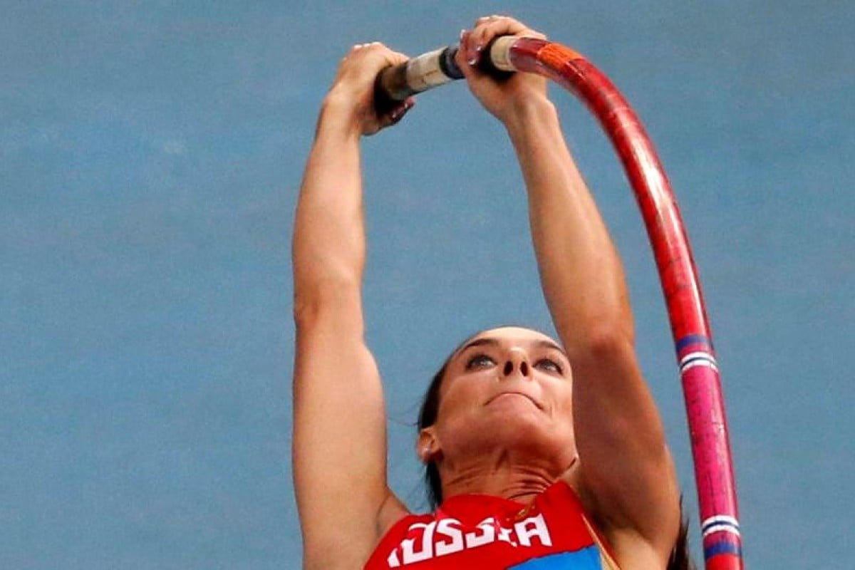 Pole Vaulter Yelena Isinbayeva Lands Gold In Moscow World Championships South China Morning Post