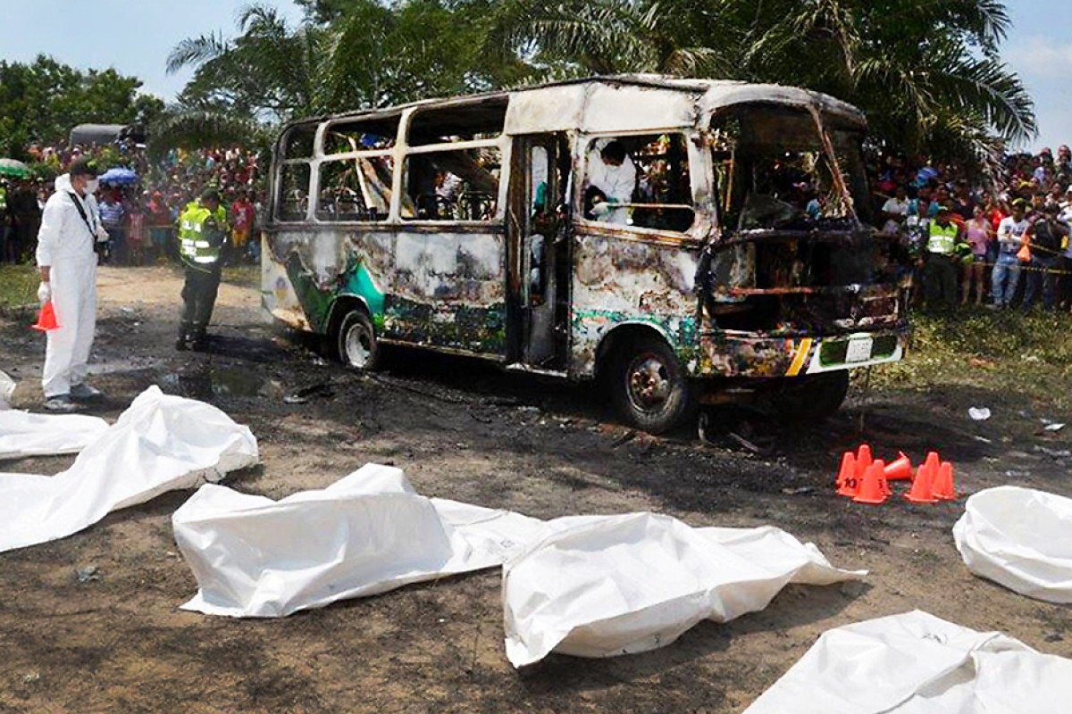 31 children burn to death after bus catches fire in Colombia | South ...