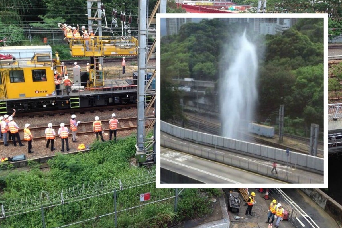 MTR trains delayed after water pipe bursts | South China Morning Post