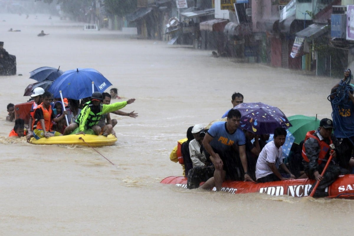 Five dead and 83,000 evacuated as Storm Fung-Wong hits Philippines ...