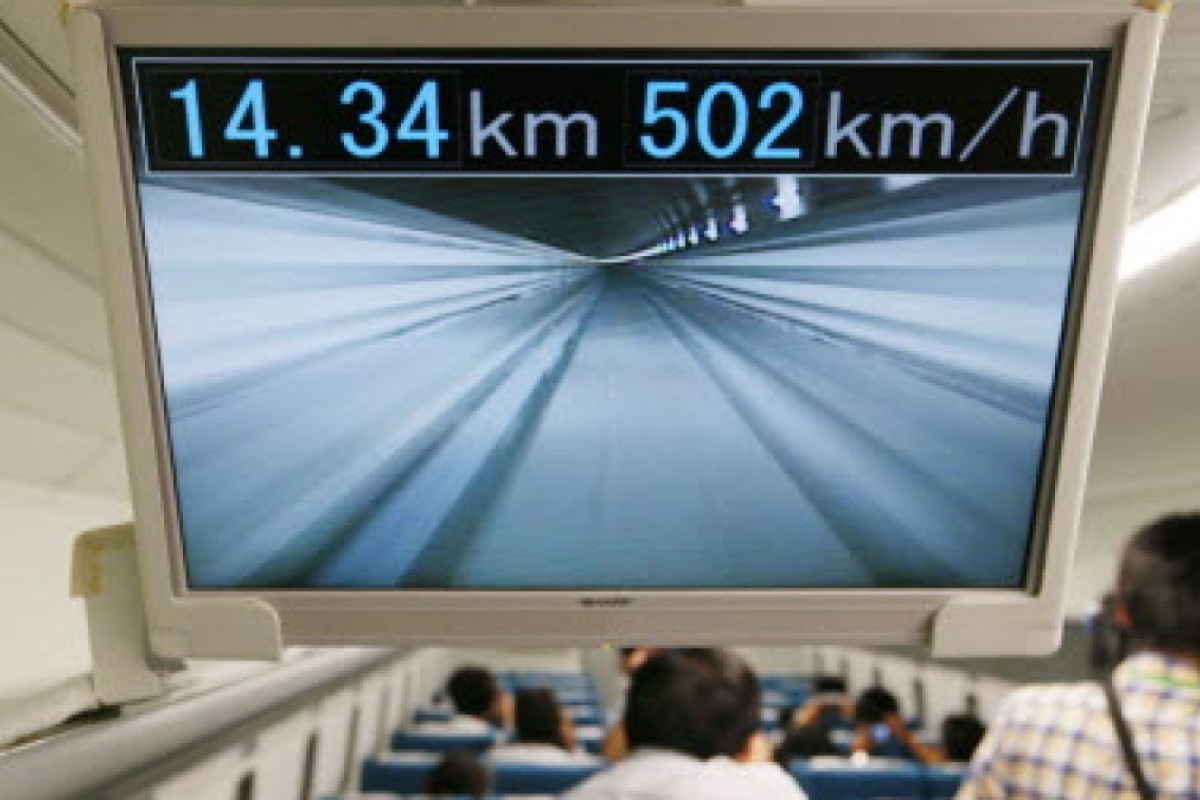 Japanese "maglev" train to attempt 589km/h speed record | South China ...