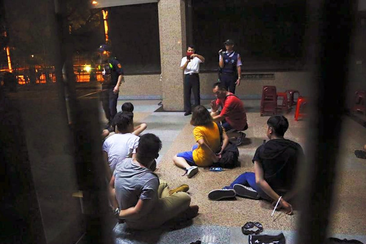 Student protesters arrested in Taiwan for breaking into education ...