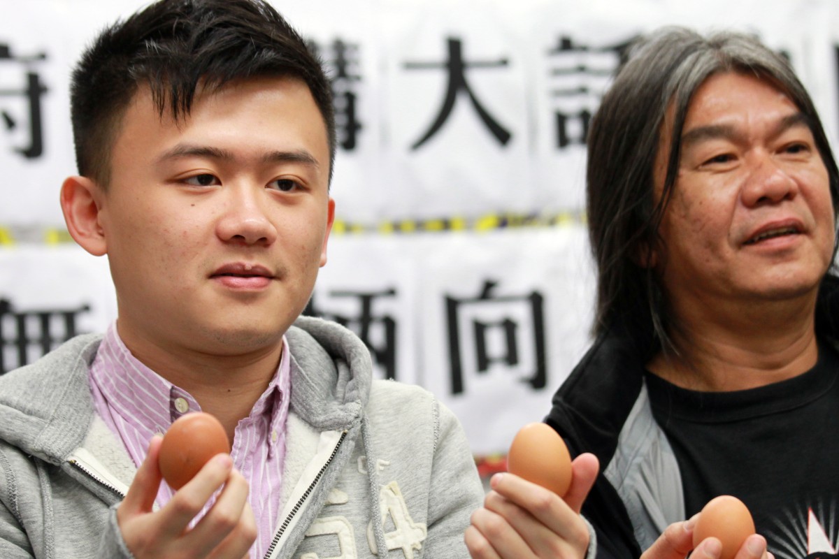 Two years after hurling egg, convicted Hong Kong democracy activist ...