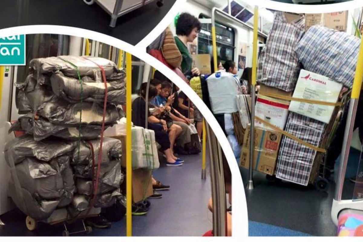 MTR staff ‘turning a selective blind eye’ to bulky goods on trains ...