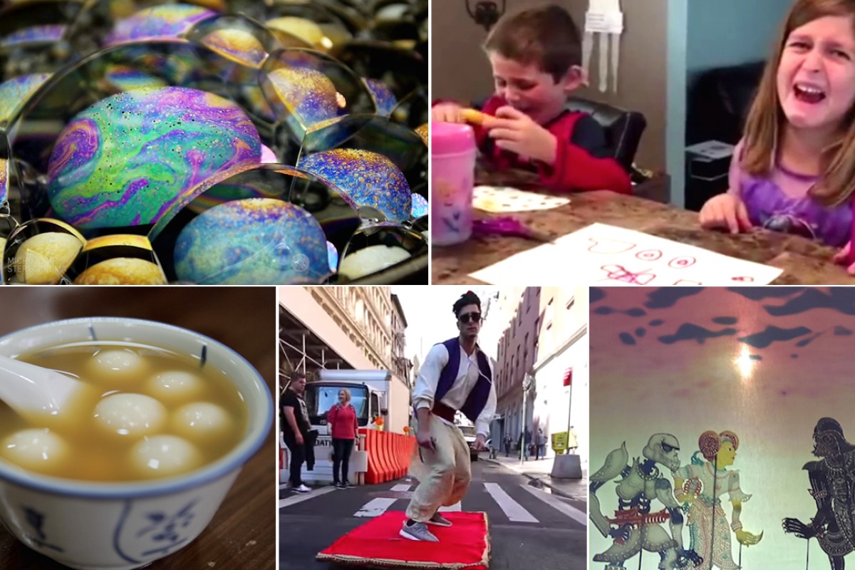 Top 5 videos of the week: from 'Aladdin magic carpet' prank to macro ...