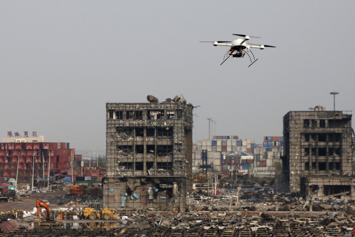 Chinese drones prove their worth in analysing damage after Tianjin ...