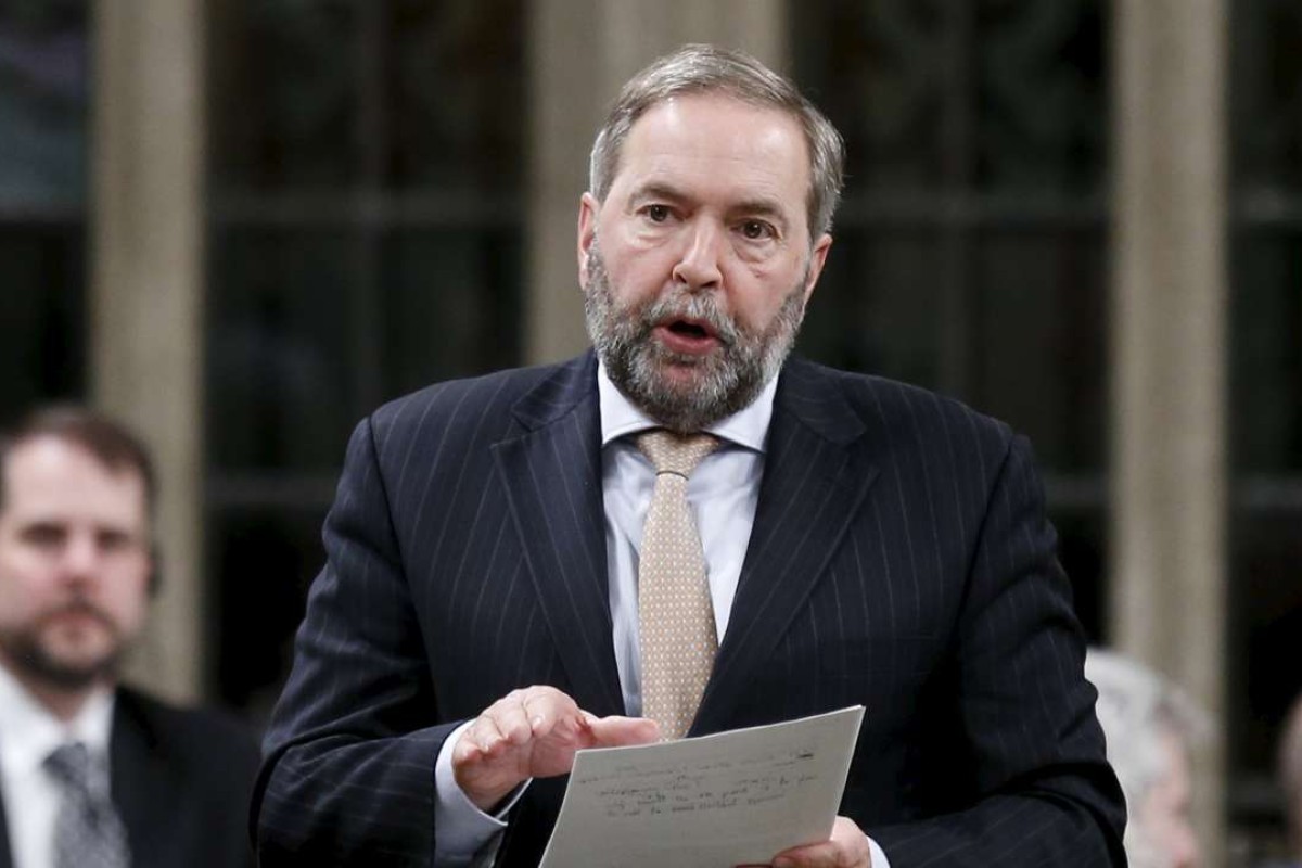 Canadian party leader Thomas Mulcair says Donald Trump is a fascist, as ...