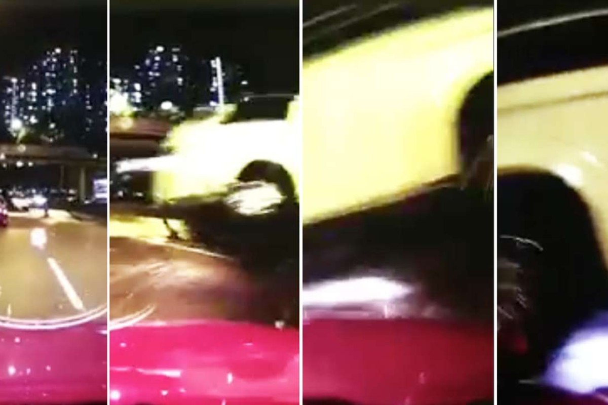 Watch ‘lucky’ taxi driver narrowly escape horror crash with SUV that ...