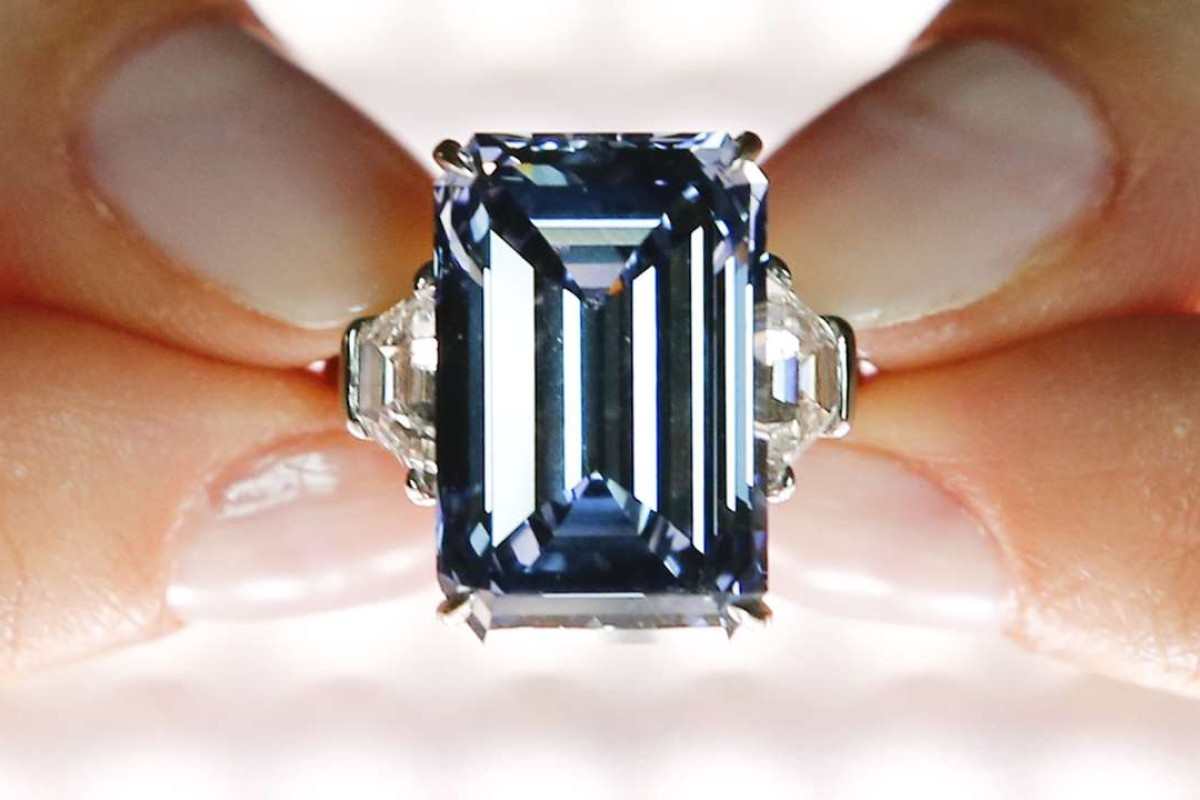 Dazzling Oppenheimer blue diamond sells for US$57.5 million, shattering ...
