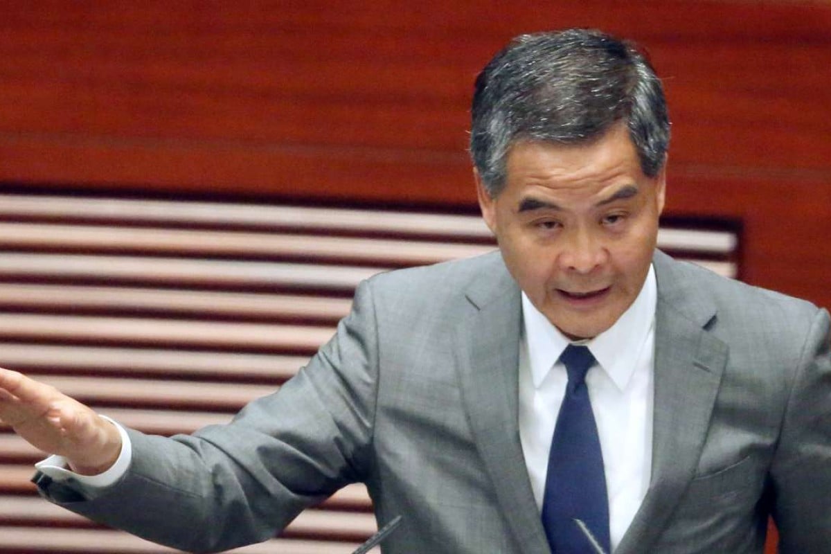 Chief Executive CY Leung teaches lawmakers what to tell voters asking ...