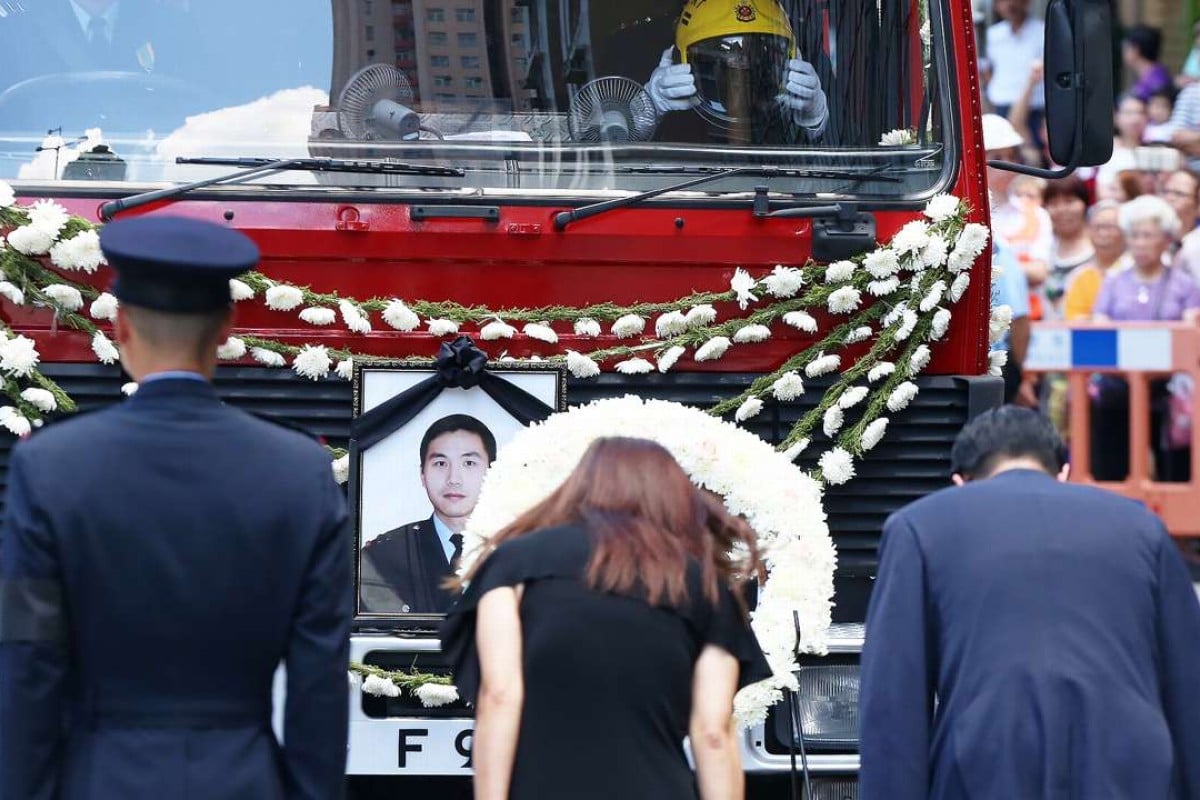 Hong Kong bids solemn farewell to second brave firefighter to die in ...