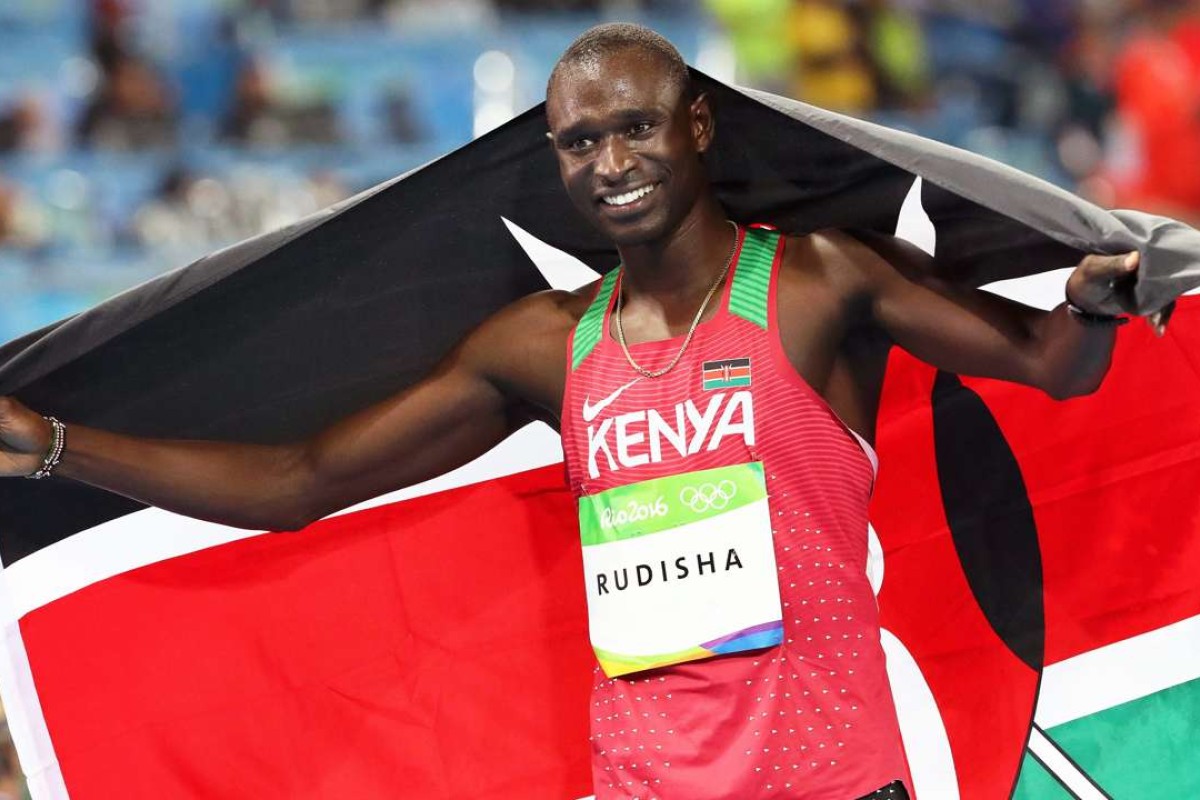 King David Rudisha defends his 800-metre Olympic title with career-high ...