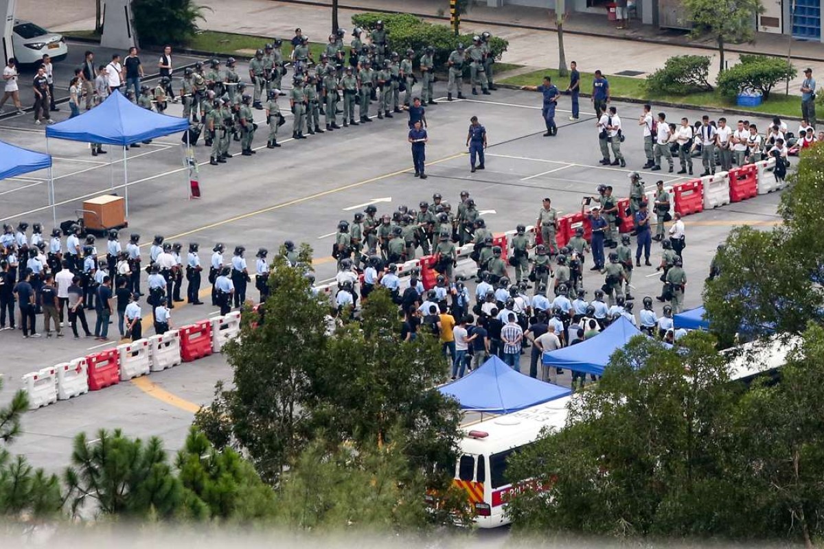 Hong Kong police stage major exercise to prepare for poll trouble ...