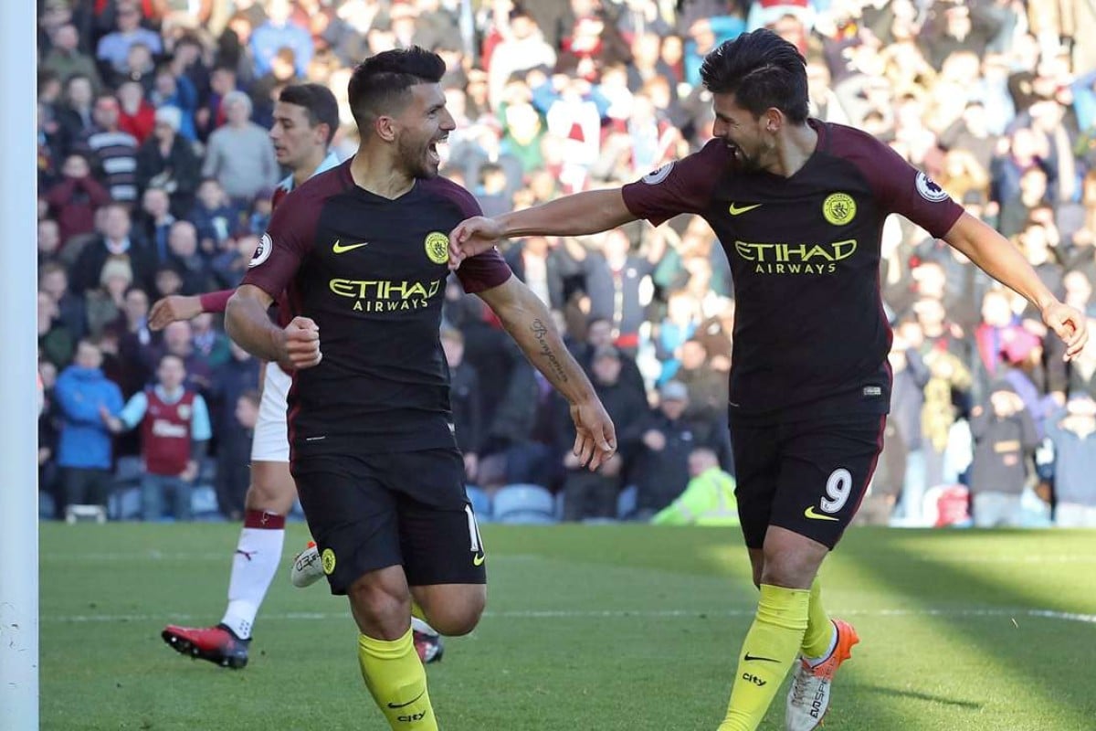Sergio Aguero Double Gets Manchester City Home Against Burnley South