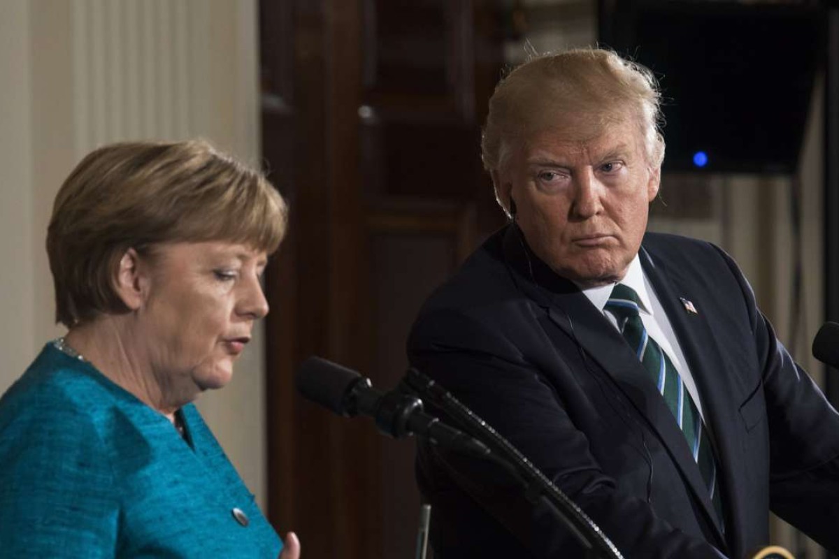 Donald Trump and Angela Merkel unable to conceal their differences in ...