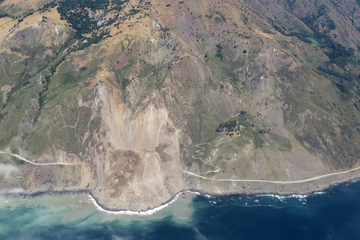 Massive rockslide buries stretch of iconic California highway after ...