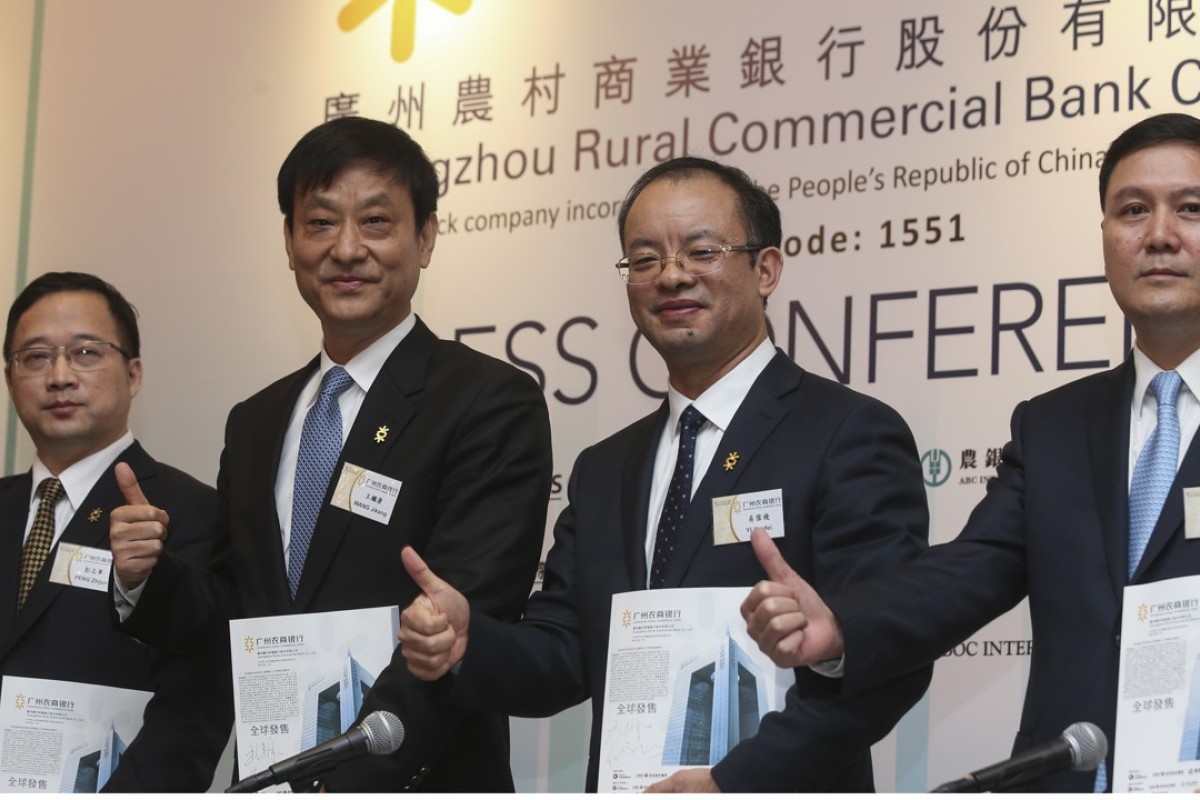 Chinese bank Guangzhou Rural higher in Hong Kong trading debut, though ...
