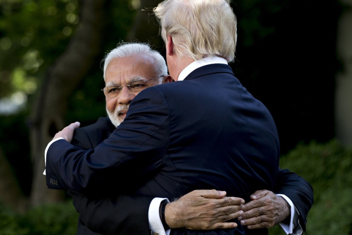 Modi takes diplomacy to next level and hugs Trump. Three times. | South ...