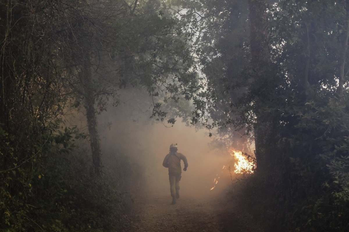 Firefighters battle huge wildfires in Corsica and Portugal | South ...