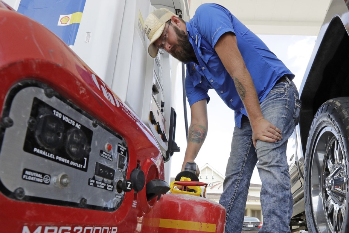 Oil at four-week high but petrol down as refiners shut by Hurricane ...