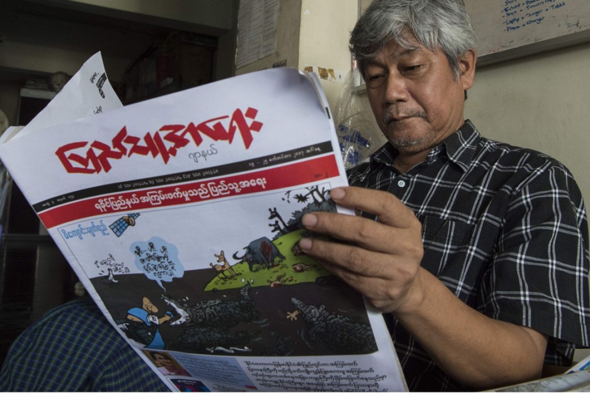 Myanmar cartoonists lead the media in jeering Rohingya | South China ...