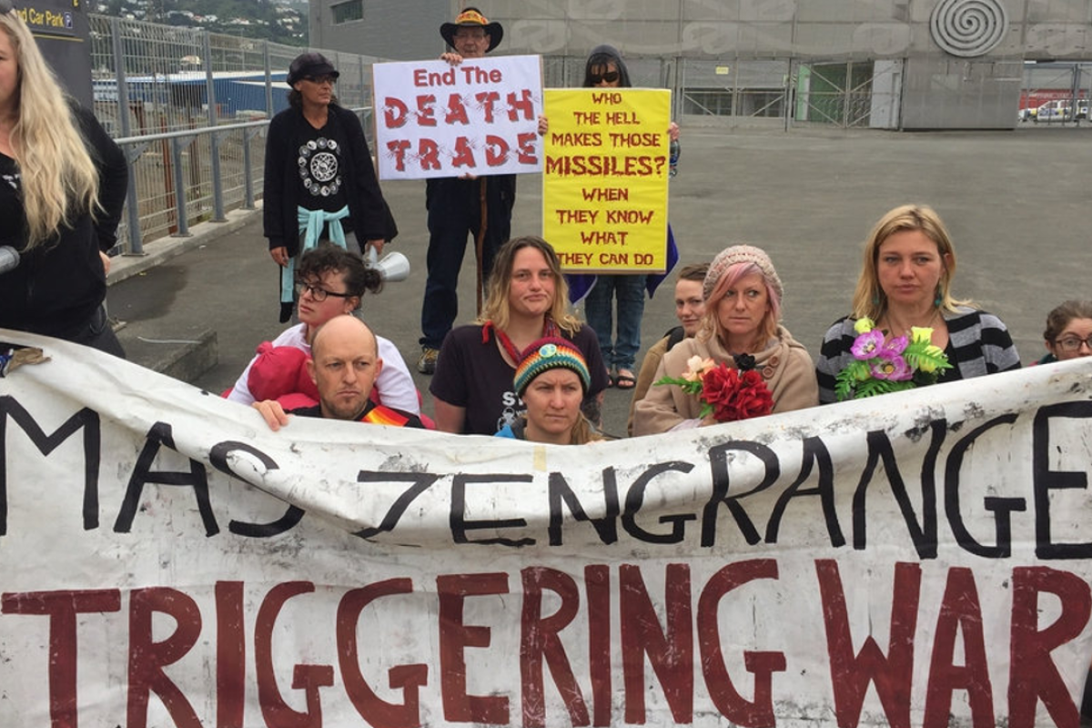 Nine arrested as protesters block entrances to ‘weapons expo’ in New ...