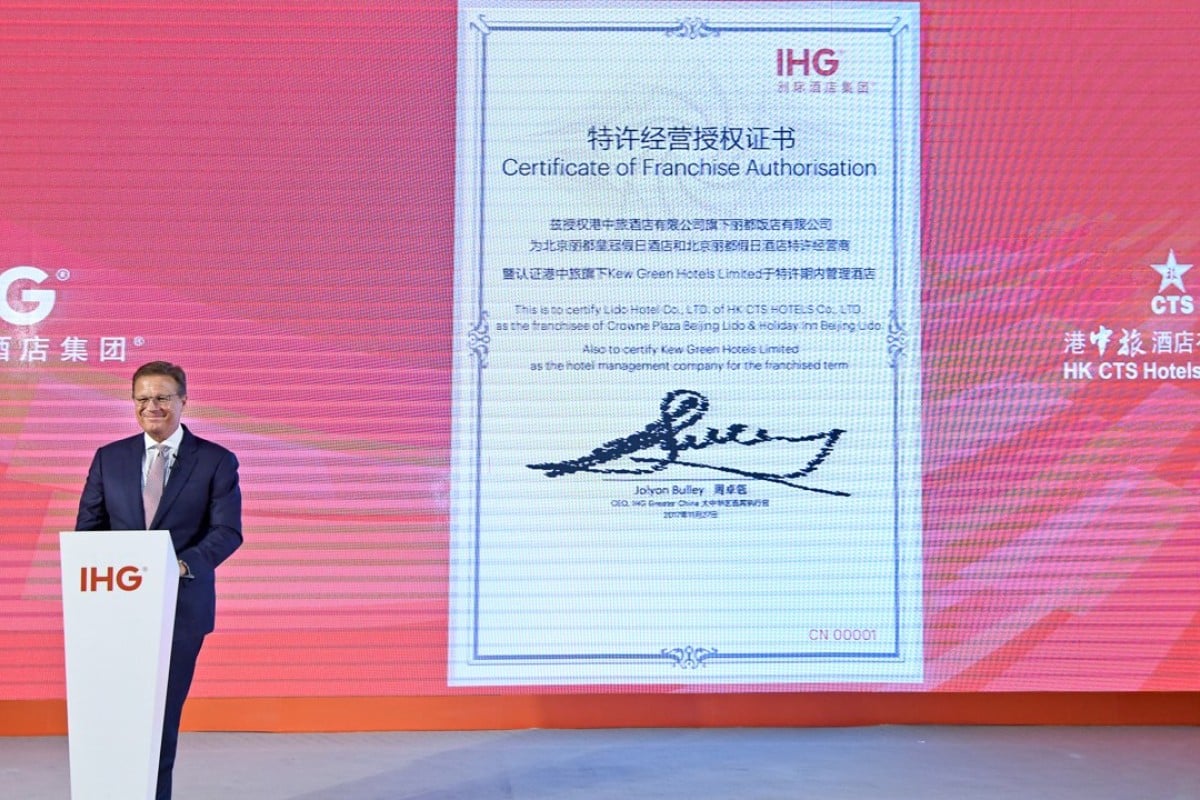 IHG Hotels extends franchise model in China to Crowne Plaza brand as it ...