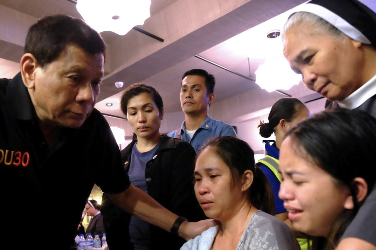 ‘Let the truth come out’: Philippine President Rodrigo Duterte comforts ...