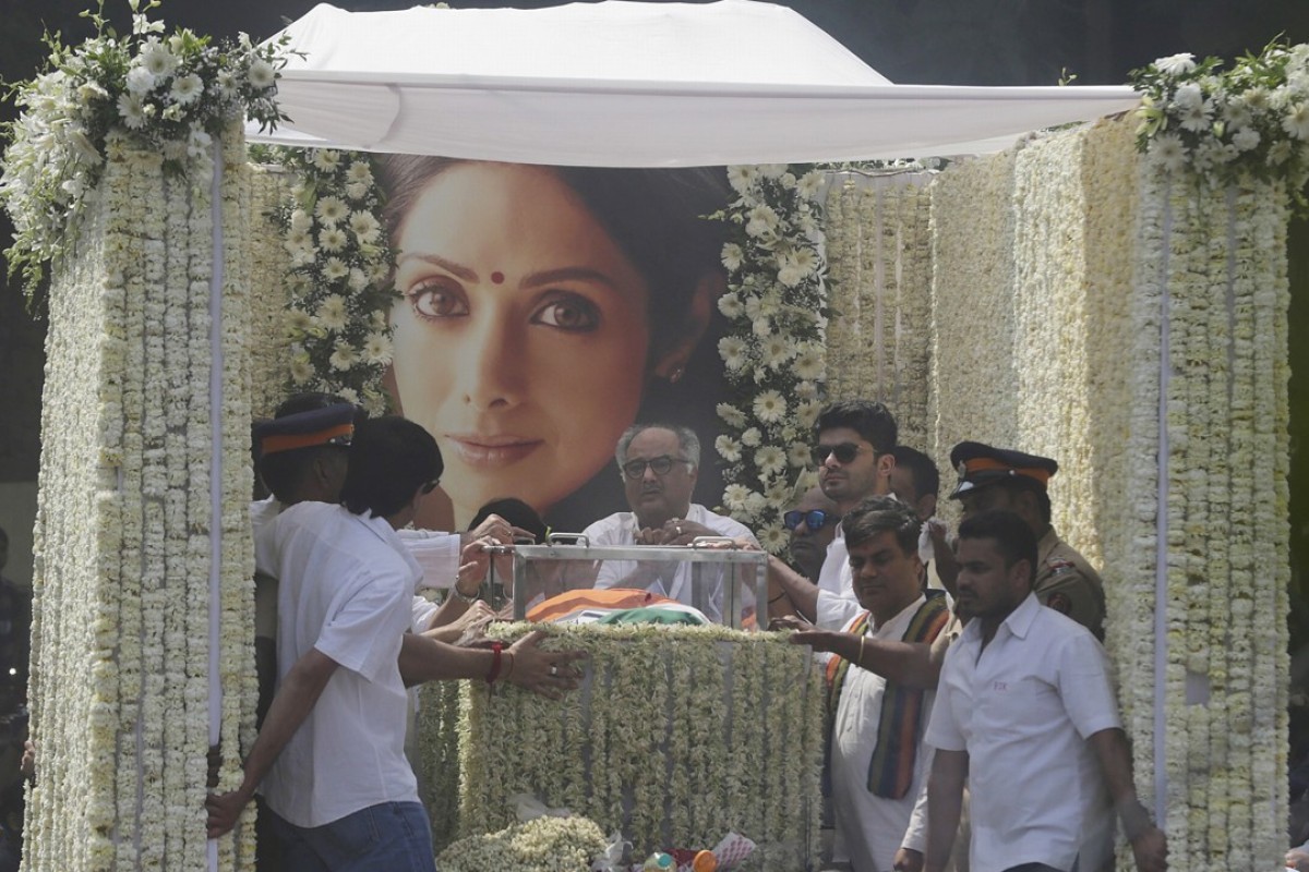Bollywood legend Sridevi mourned by thousands of fans in Mumbai after ... Bollywood legend Sridevi mourned by thousands of fans in Mumbai after ...