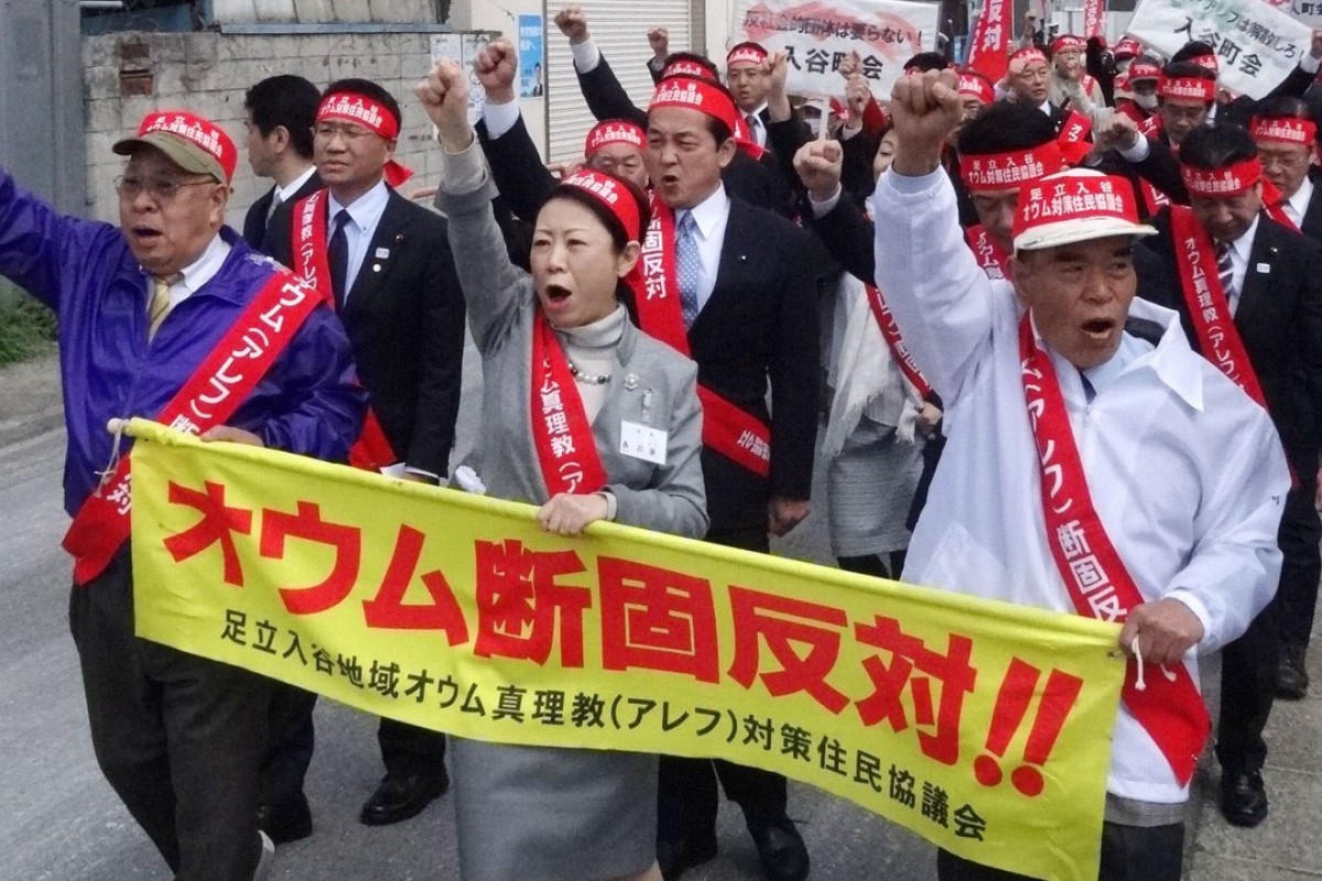 Tokyo residents protest against doomsday cult’s successor group | South ...