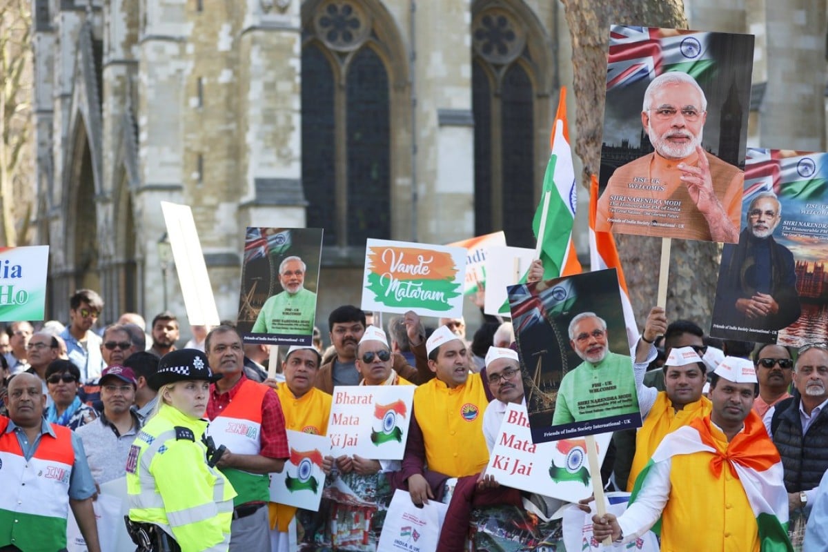 Angry protesters confront Indian Prime Minister Modi in London over ...