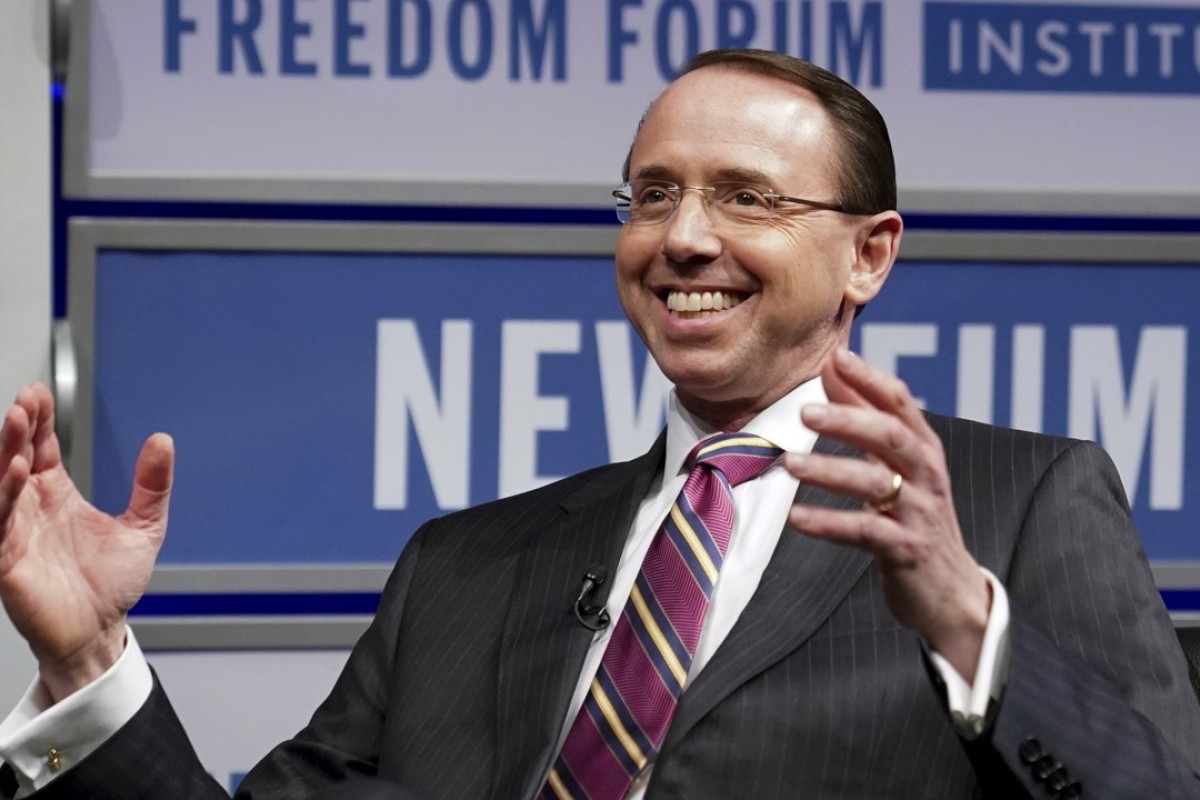 US Deputy Attorney General Rod Rosenstein says he won’t be ‘extorted ...