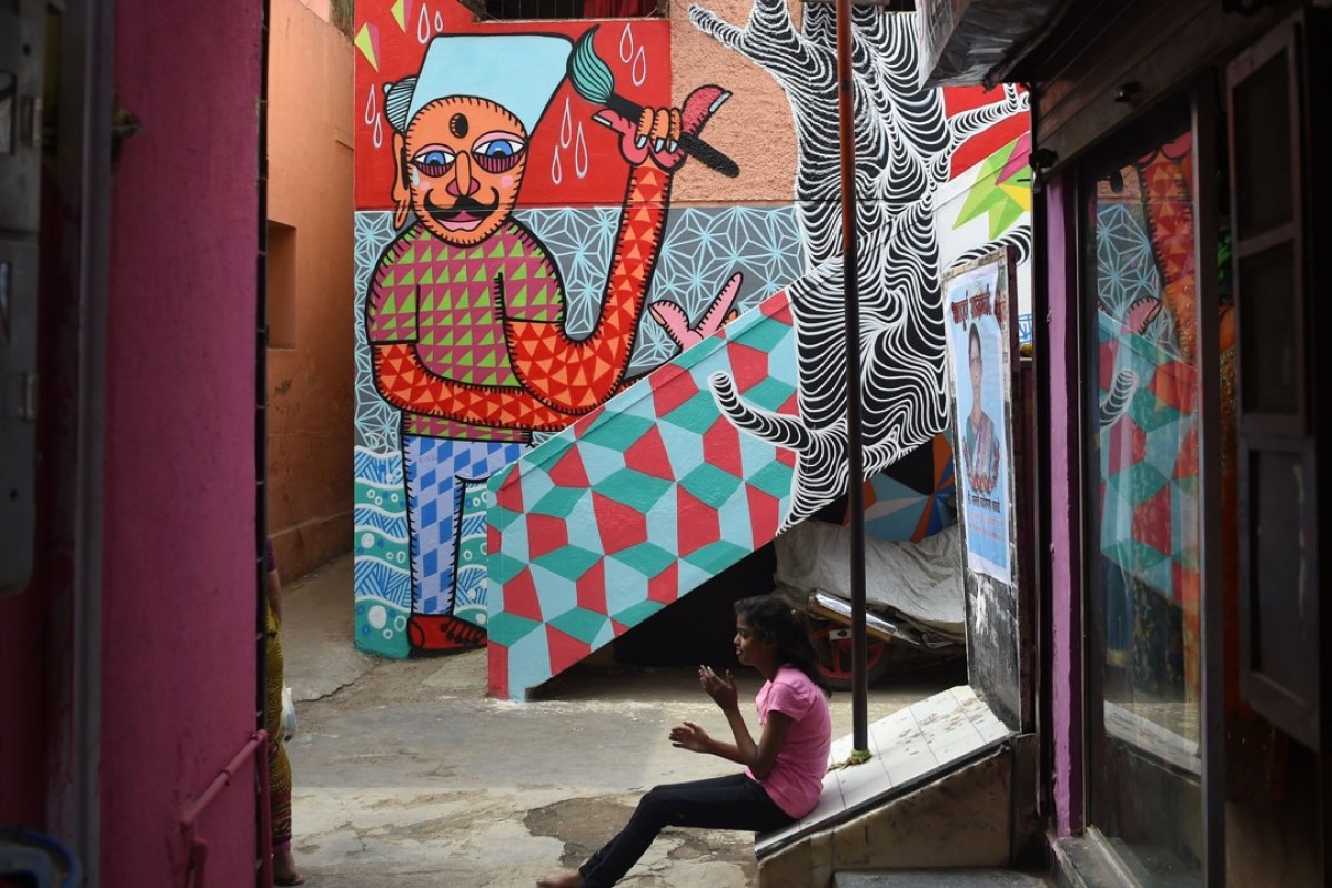 Mumbai slums get colourful makeover in attempt to change perceptions of ...