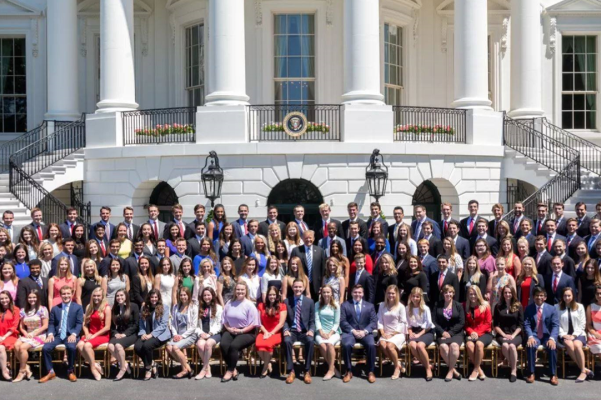 Trump’s White House intern programme is incredibly white, leaked photo ...