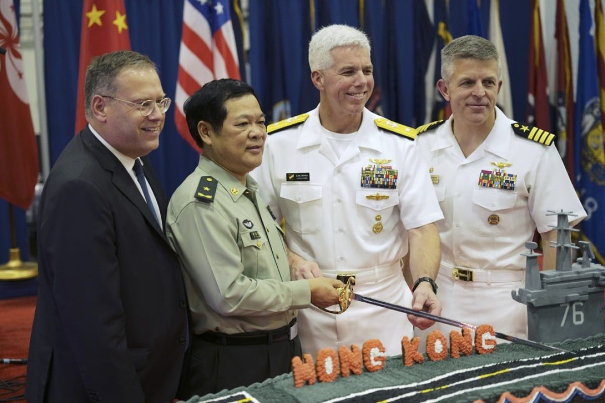 US consul general extends hand of friendship to China aboard USS Ronald ...