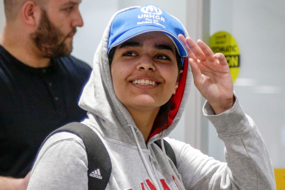‘Very happy’ runaway Saudi teen Rahaf Mohammed al-Qunun arrives in Toronto, Canada after ...