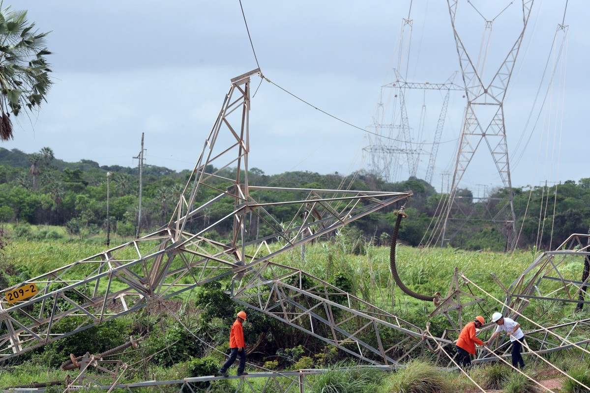 Transmission tower blown up in wave of violence in Brazil | South China ...