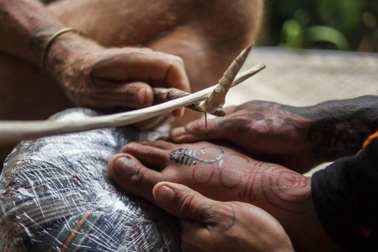 tribal tattoo process