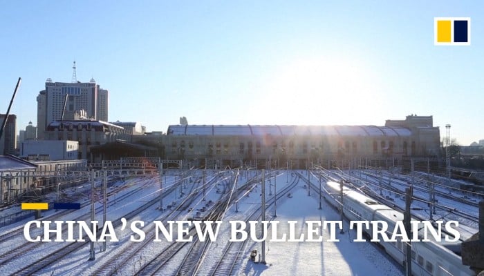 China’s new bullet trains unveiled as high-speed railway network grows ...
