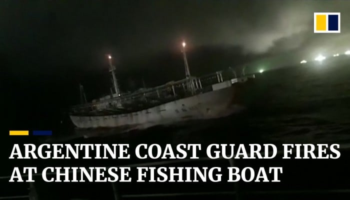 Argentine coast guard opens fire on Chinese fishing boat | South China ...