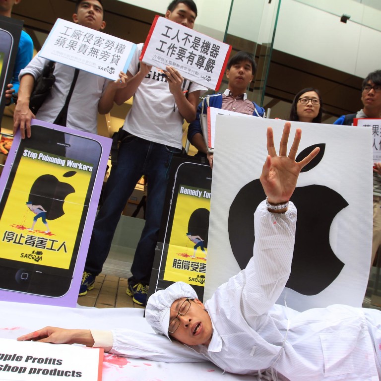 Activists push Apple over work conditions | South China Morning Post
