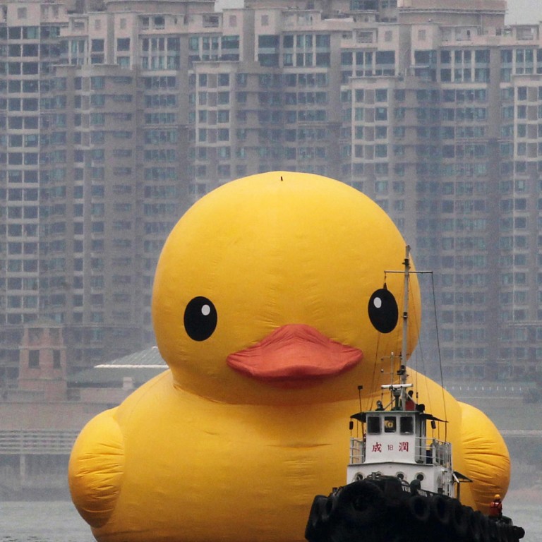 Bath time in Hong Kong: Rubber Duck out and about | South China Morning ...