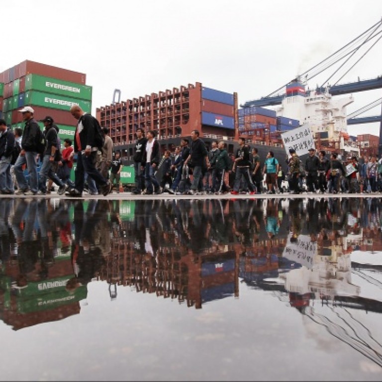 Kwai Tsing dock workers strike | South China Morning Post