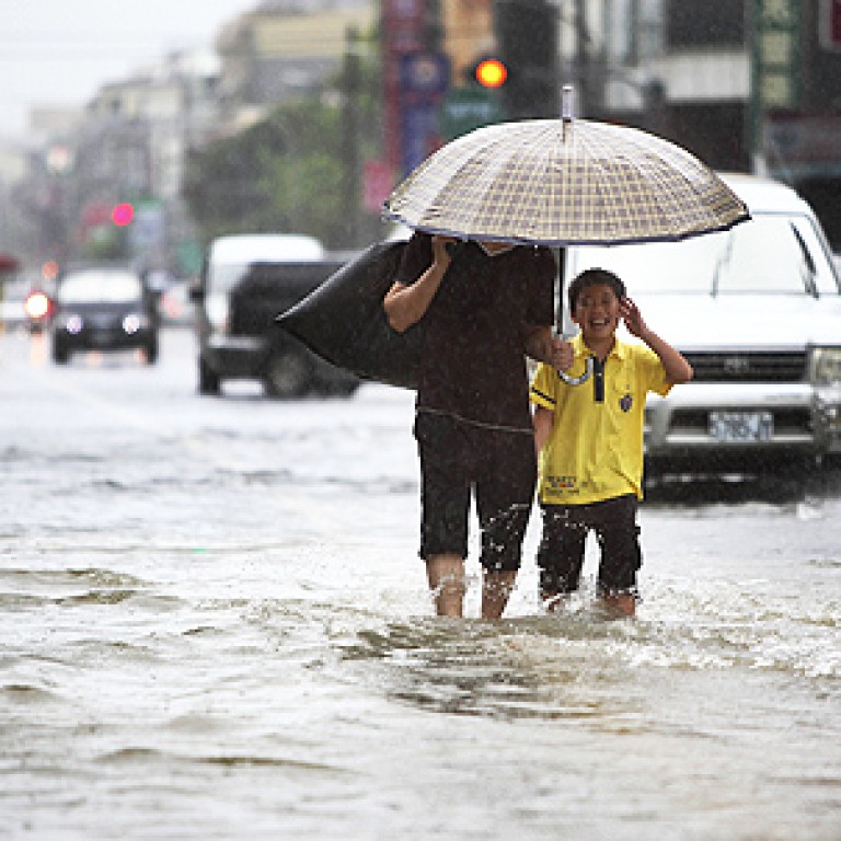 Tropical storm Kong-Rey triggers flooding in Taiwan | South China ...