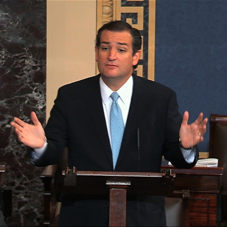Us Senator Ted Cruz Resorts To Filibuster To Block Obamacare South